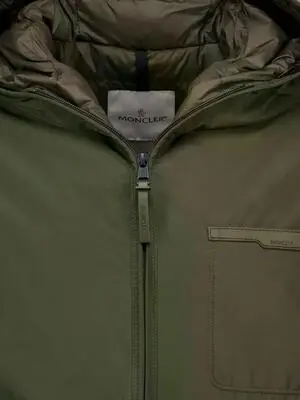 Moncler Austerin Hooded Short Down Jacket - Green
