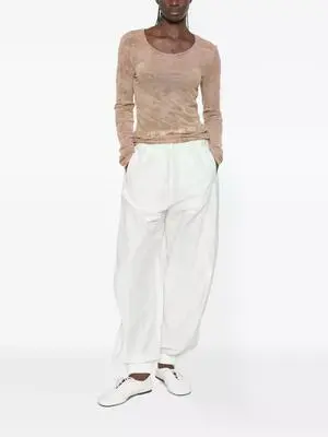 Imperial Floral Devoré Long Sleeve Top