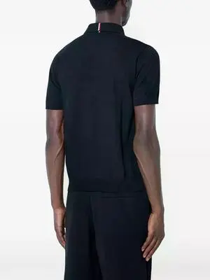 Moncler Logo Cotton Knit Polo