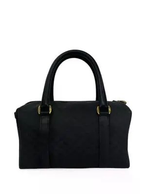 Gucci 1980-1990 Micro Gg Canvas Boston Bag