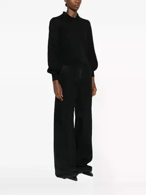 TWINSET Pointelle-knit Polo Shirt