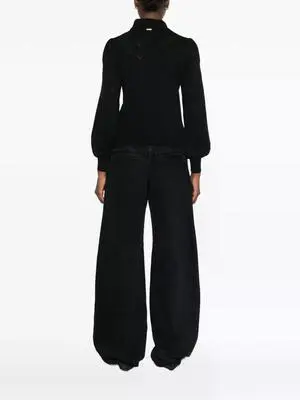 TWINSET Pointelle-knit Polo Shirt