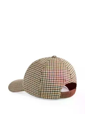 Moncler Wool Check Baseball Cap