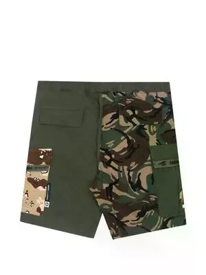 AAPE BY *A BATHING APE Moonface Camouflage-print Cargo Shorts - Green