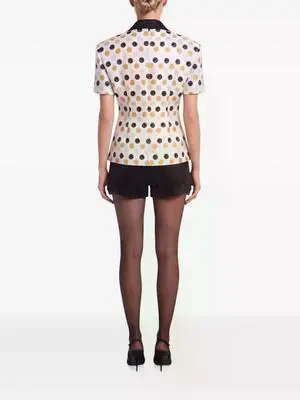 POST MERIDIEM Polka-dot Bow Detail Jacket