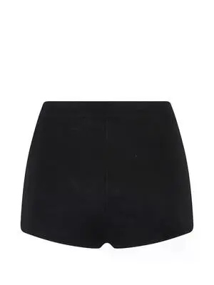 Elisabetta Franchi Knit Shorts With Jewel Buttons
