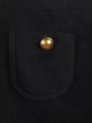 Elisabetta Franchi Knit Shorts With Jewel Buttons