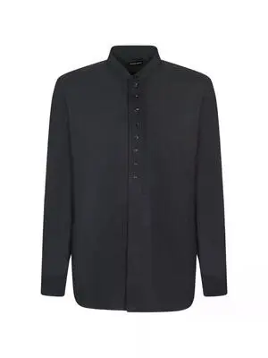 Giorgio Armani Mandarin-collar Long-sleeve Shirt