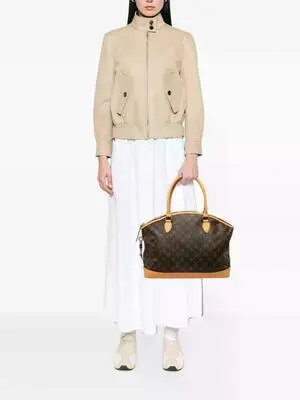 LOUIS VUITTON Monogram Lockit Horizontal Handbag - Brown