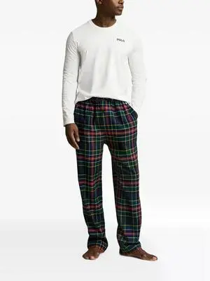 Polo Ralph Lauren Plaid Flannel Pajamas Set - Green