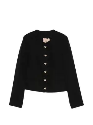 TWINSET Heart-button Scalloped Jacket