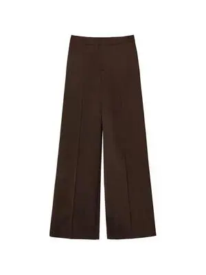TWINSET Matte Satin Wide Leg Trousers