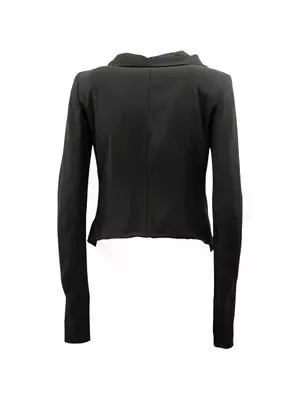 Rick Owens Asymmetric Zip Funnel Neck Jacket