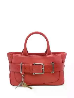 OSOI Osoi Mini Brocle Tote Bag With Buckle Fastening Red