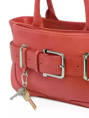OSOI Mini Brocle Tote Bag With Buckle Fastening - Red