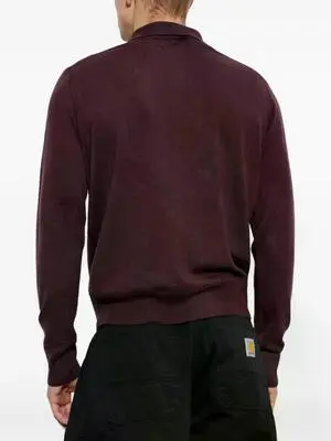 VIVIENNE WESTWOOD Orb-embroidered Polo-collar Sweater