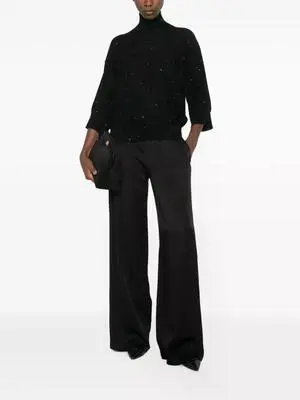 Fabiana Filippi Sequin Embellished High-neck Knit