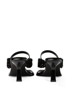 Karl Lagerfeld Crystal-embellished Ruched Sandals