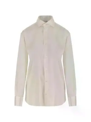 HER SHIRT Button-up Long-sleeve Shirt - White