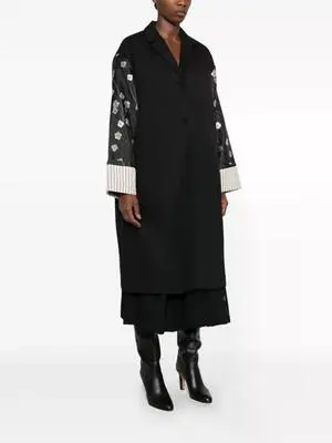 Stine Goya Floral-print Panelled Coat