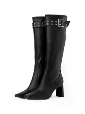 Karl Lagerfeld Kati Buckle-strap Boots