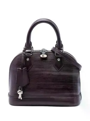 LOUIS VUITTON 2013 Epi Alma Bb Satchel - Purple