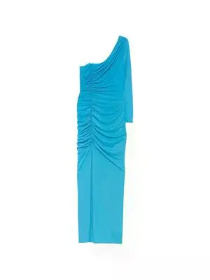 ALESSANDRO LEGORA Crystal-embellished Ruched Maxi Dress
