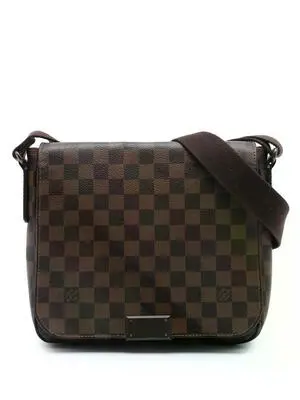 LOUIS VUITTON Damier Ebene District Pm Crossbody Bag - Brown