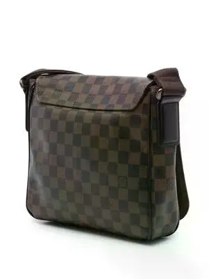LOUIS VUITTON Damier Ebene District Pm Crossbody Bag - Brown