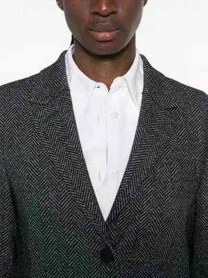 Harris Wharf London Single-breasted Herringbone Jacket