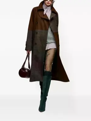 Essentiel Antwerp Colour-block Double-breasted Coat