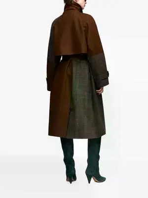 Essentiel Antwerp Colour-block Double-breasted Coat