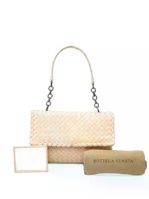Bottega Veneta 2012-2026 Small Nappa Intrecciato Olimpia Shoulder Bag - Pink