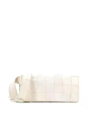 Bottega Veneta Maxi Intrecciato Leather Crossbody Bag - Neutrals