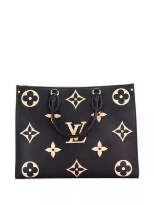 LOUIS VUITTON Onthego Tote Bicolor Monogram Empreinte Giant Mm Shoulder Bag - Black