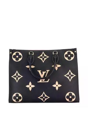 LOUIS VUITTON Onthego Tote Bicolor Monogram Empreinte Giant Mm Shoulder Bag - Black