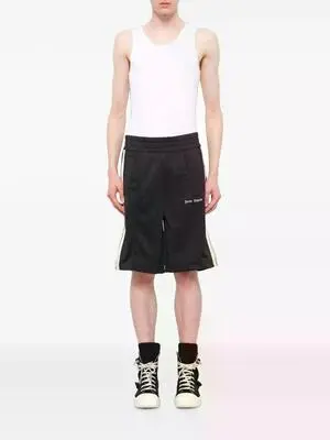 Palm Angels Logo-embroidered Side-stripe Shorts
