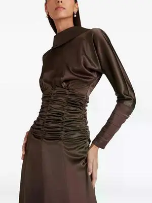 VIOLANTE NESSI Ruched-waist Maxi Dress