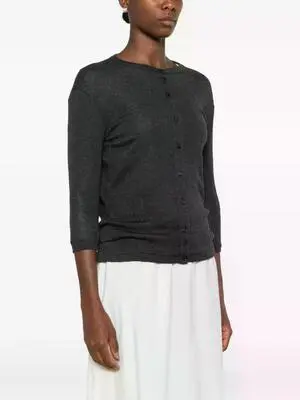 THE ROW Button-up Three-quarter Sleeve Cardigan