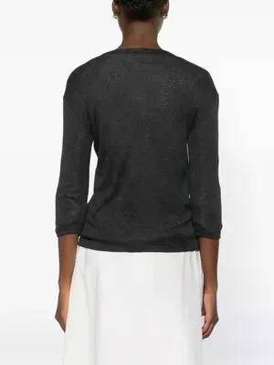 THE ROW Button-up Three-quarter Sleeve Cardigan
