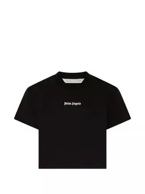 Palm Angels Logo-print Cropped T-shirt