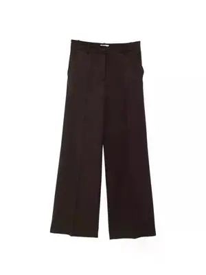 P.a.r.o.s.h Dark Pressed Crease Wide-leg Trousers
