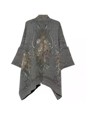 Roberto Cavalli 2000s Floral-print Cape