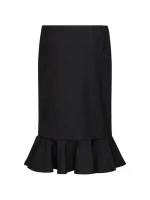 Giuseppe Di Morabito Ruffled-hem Straight Midi Skirt