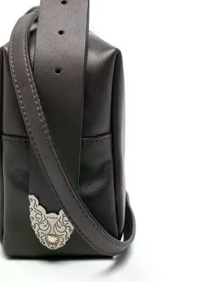 Pinko Love Birds Leather Shoulder Bag