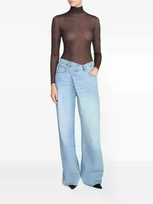 FRAME The Crossover Loose Wide-leg Jeans