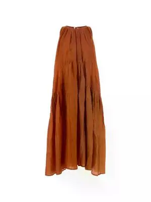 THE ROSE IBIZA Tiered Silk Maxi Dress