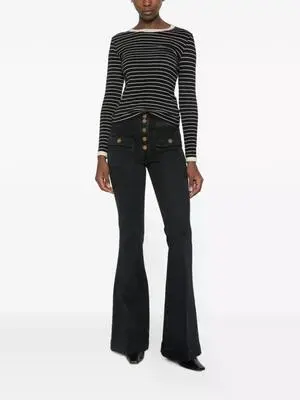 Seafarer Denim Flared Button-up Jeans