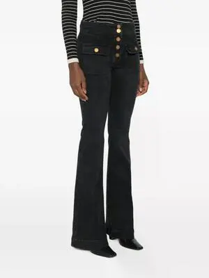 Seafarer Denim Flared Button-up Jeans