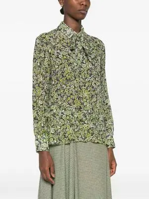 NIU Floral-print Pussy-bow Blouse